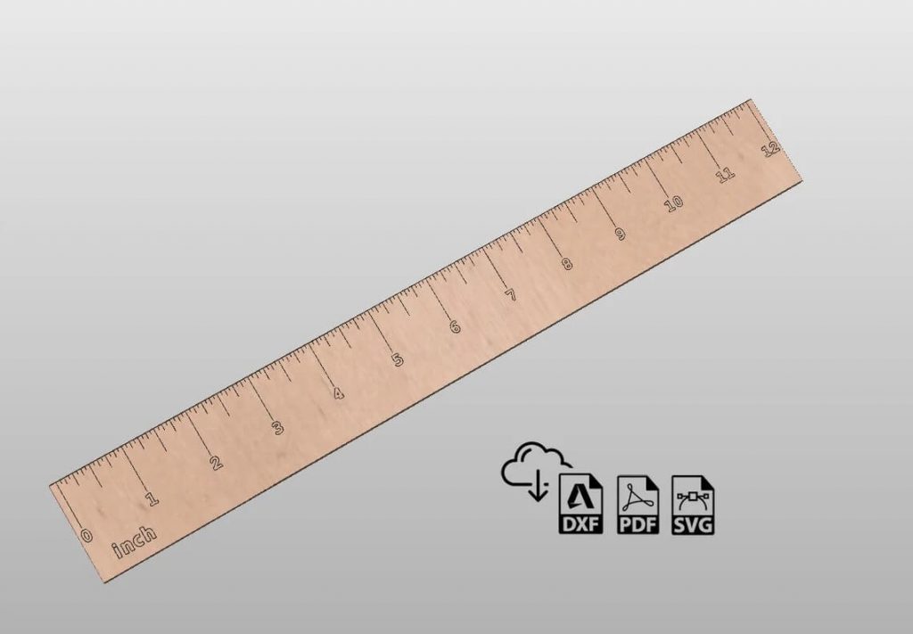 CNC Laser Metric and Inches Ruler Set - StepFIVE40 DXF Files